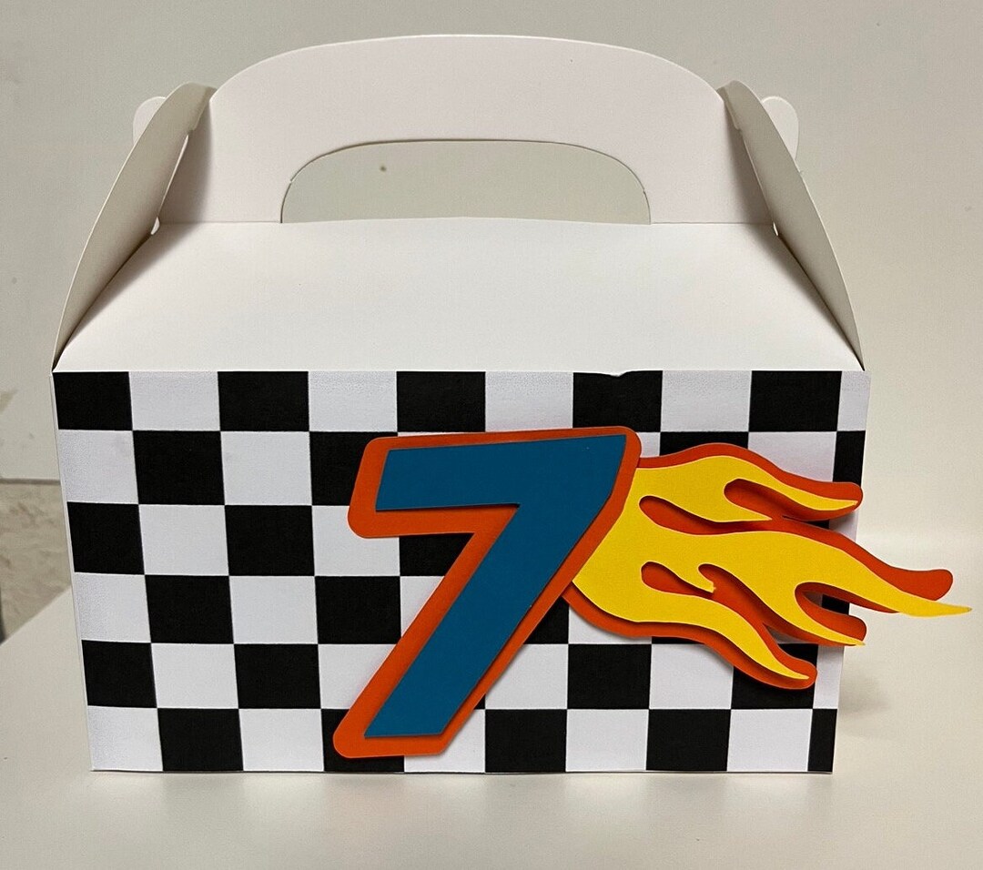Set of 12 Bags* Cars Party Favor Box, Racing Car Party, Racing Cars ...