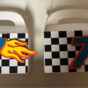 Set of 12 Bags* Cars Party Favor Box, Racing Car Party, Racing Cars ...