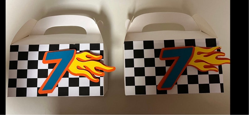 Set of 12 Bags* Cars Party Favor Box, Racing Car Party, Racing Cars ...