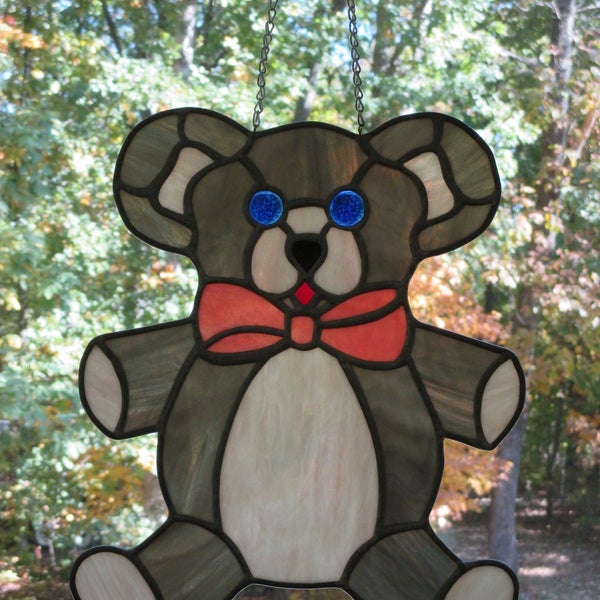 Stained Glass Bear - Etsy