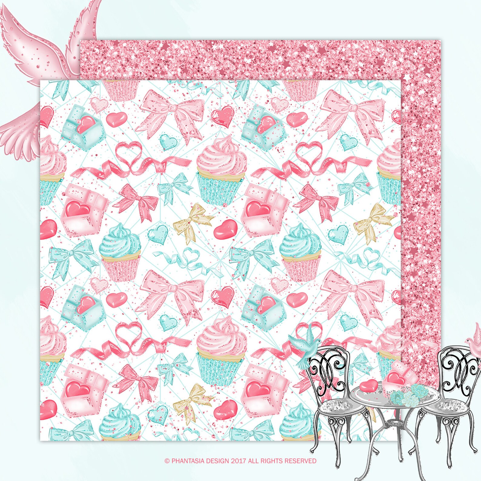 Valentines Day Digital Paper Pack Valentines Digital Paper | Etsy