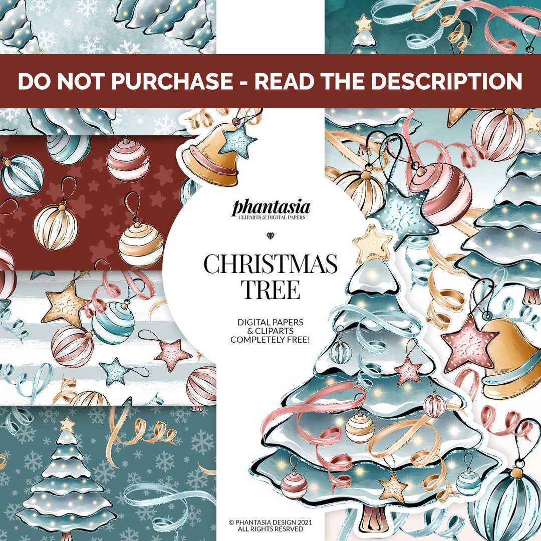 Christmas Tree Freebie, Winter Freebie, Winter Pattern, Seamless ...