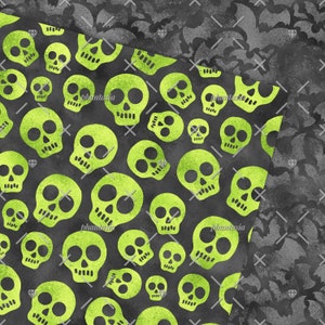 Halloween Basic Papers, Skulls Pattern, Bats Pattern, Pumpkin Pattern ...