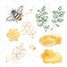 Bees Clipart Bundle, Bees Digital Papers, Bee Watercolor Clipart ...
