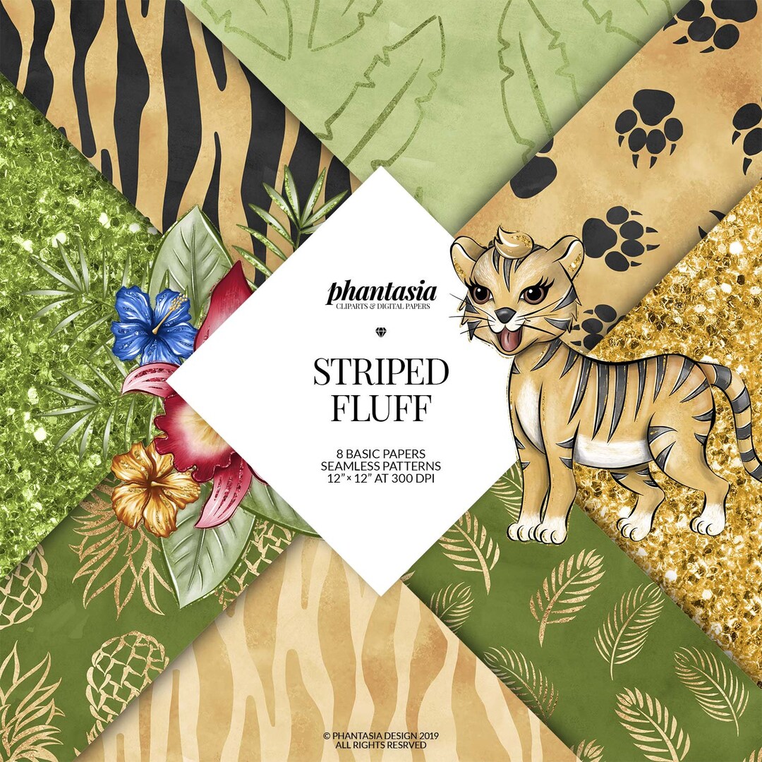 Tropical Digital Papers, Seamless Patterns, Tropical Papers, Exotic ...