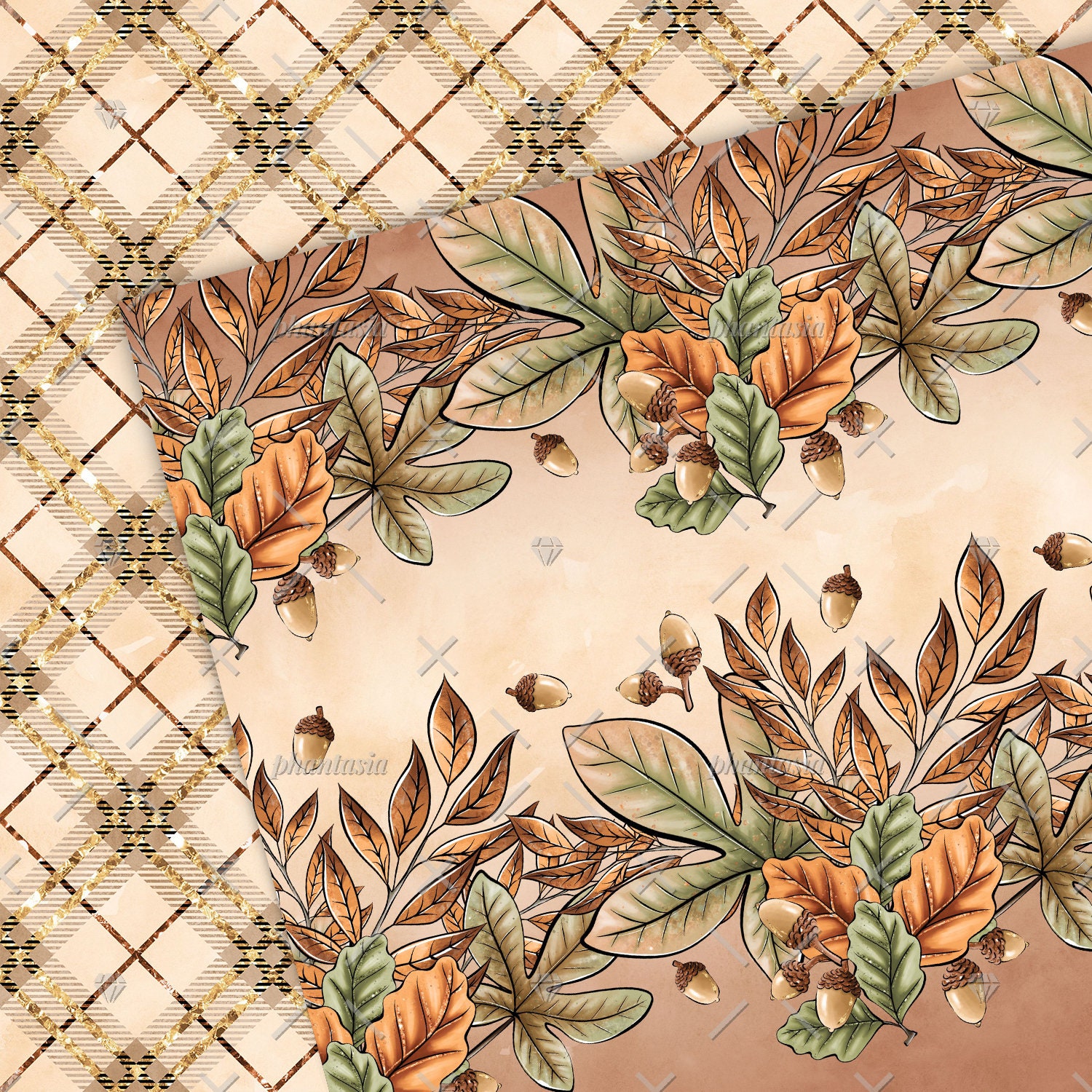 Cute Squirrels Digital Papers Cute Animals Squirrel - Etsy