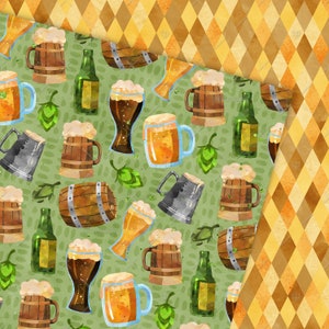 Oktoberfest Digital Papers, Beer Digital Paper, Germany Pattern, Beer ...