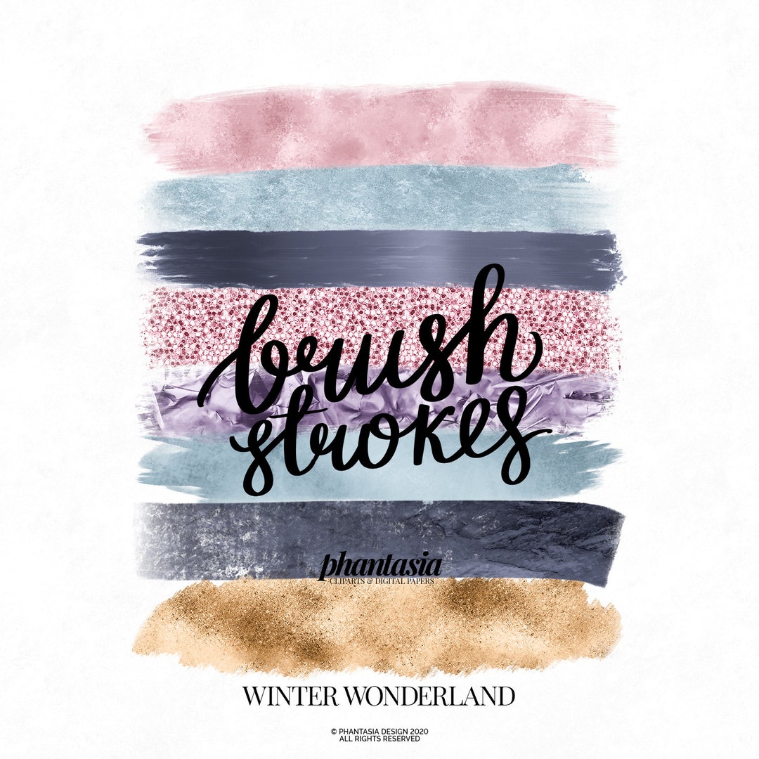 Winter Brush Strokes, Winter Png, Winter Background, Background Clipart ...