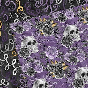 Halloween Digital Papers, Halloween Patterns, Halloween Planner ...