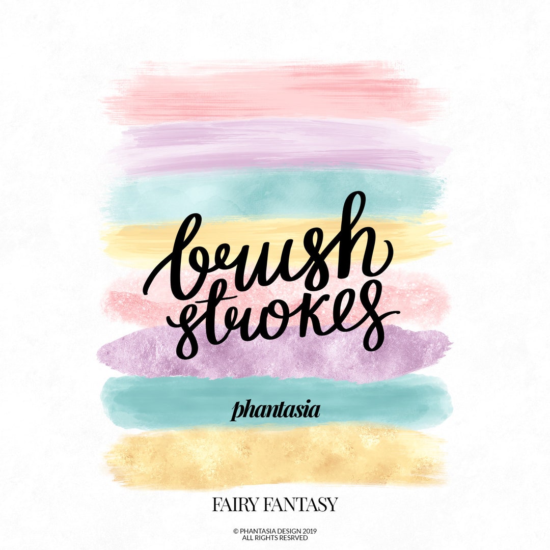 Spring Brush Strokes, Paint Strokes, Background Clipart, Spring Palette ...