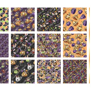 Halloween Digital Papers, Halloween Patterns, Halloween Seamless ...