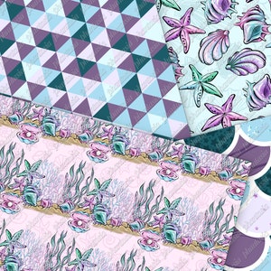 Mermaid Digital Papers, Mermaid Patterns, Mermaid Seamless, Mermaid ...