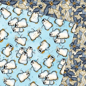 Winter Animals Digital Paper, Winter Patterns, Cute Animals, Winter ...