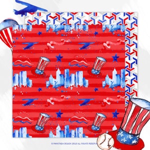American Digital Paper, Independence Day, Fourth of July, July Fourth ...