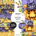 Halloween Cat Clipart Set Halloween Digital Paper Cute Cat | Etsy