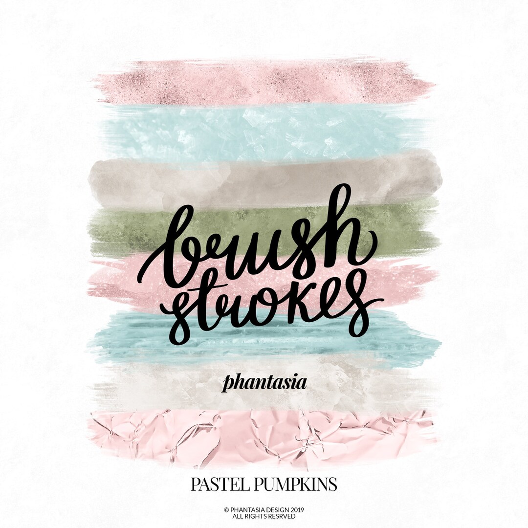 Pastel Brush Strokes, Pink Brush, Blue Strokes, Pastel Colors, Color ...