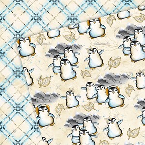 Winter Animals Digital Paper, Winter Patterns, Cute Animals, Winter ...