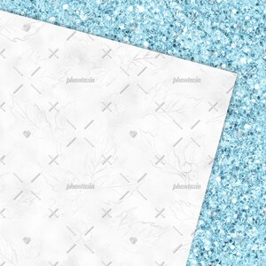 Winter Digital Papers, Winter Textures, Winter Glitter, Blue Glitter ...
