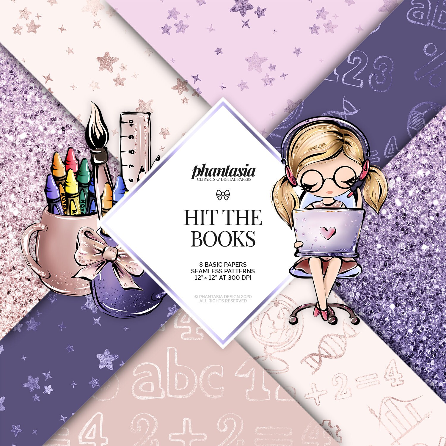 Back to School Basic Paper Minimal Patterns Seamless - Etsy