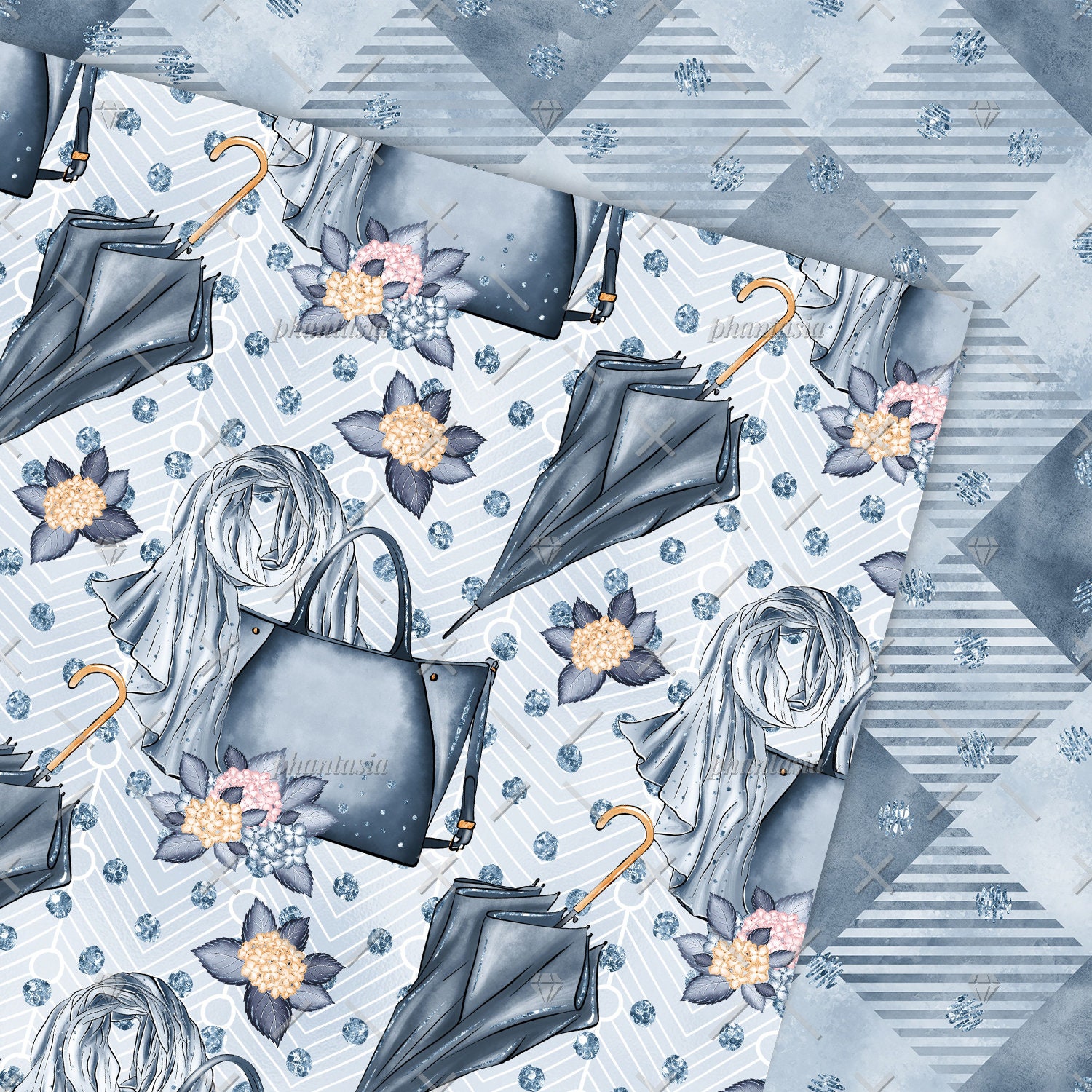 Autumn Digital Paper Fashion Pattern Fall Fashion Autumn - Etsy