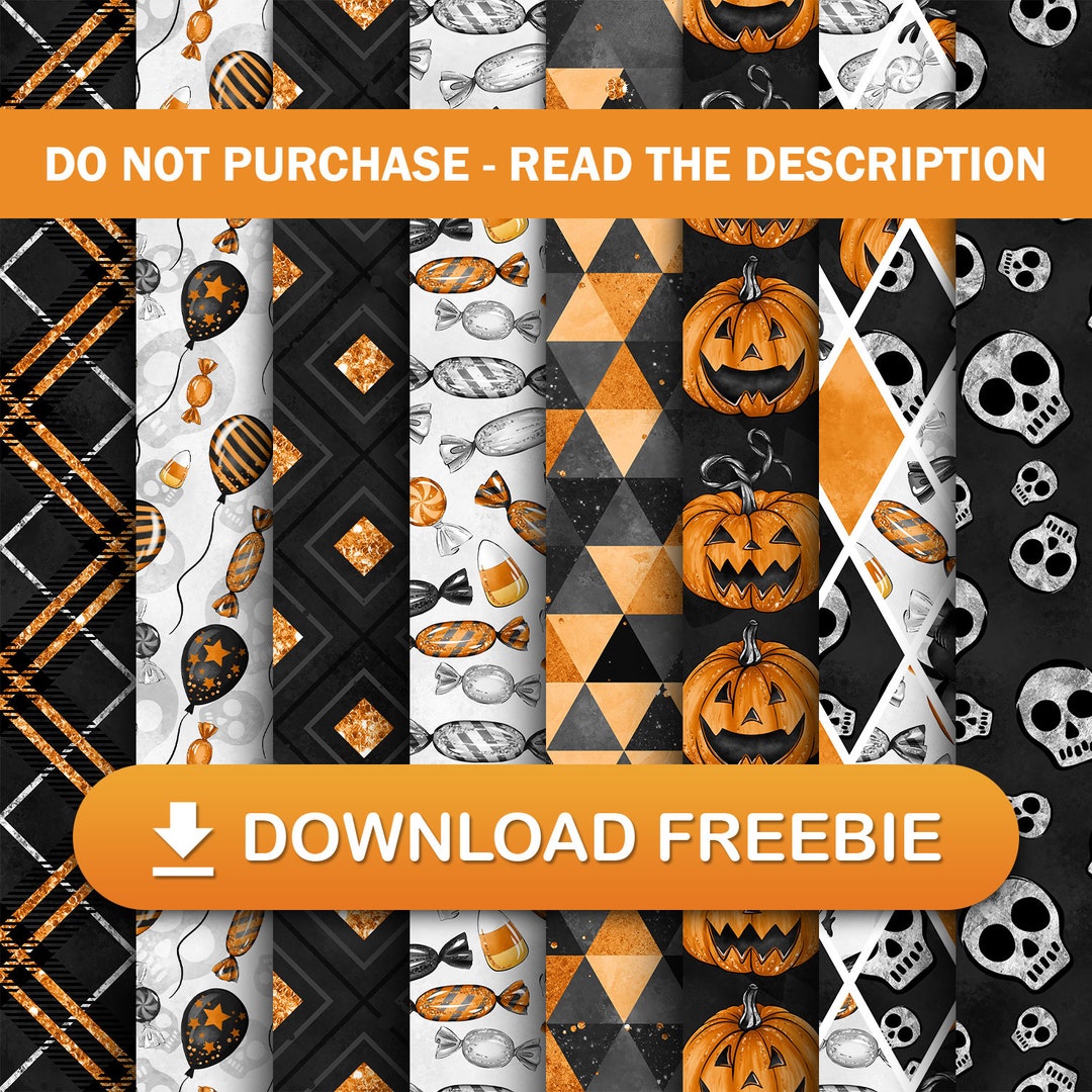 FREEBIE Halloween Digital Papers, Halloween Digital, Free Digital Paper ...