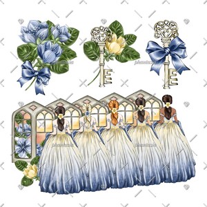 Princess Watercolor Cliparts, Spring Princess, Spring Watercolor ...