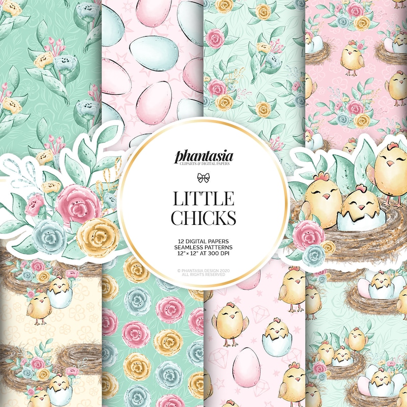 Easter Digital Paper - Etsy
