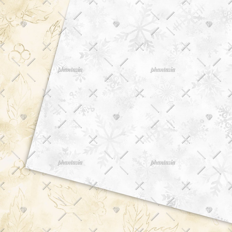 Winter Digital Papers Winter Textures Winter Glitter Blue | Etsy