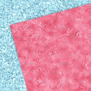 Winter Digital Paper, Whimsical Patterns, Blue Glitter, Pink Glitter ...