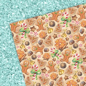 Gingerbread Digital Paper, Christmas Patterns, Winter Digital Paper ...