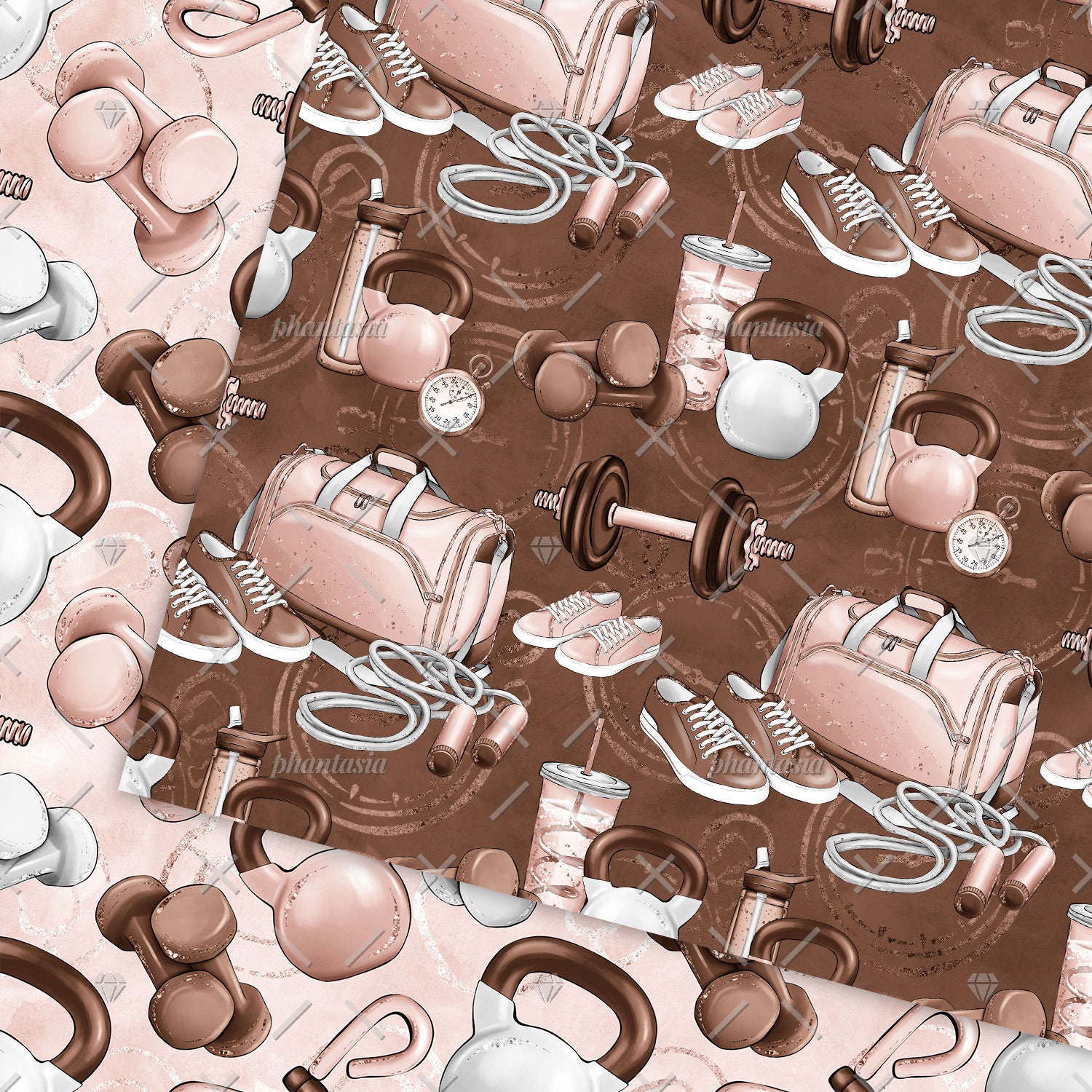 Fitness Digital Papers Workout Patterns Gym Digital Workout - Etsy