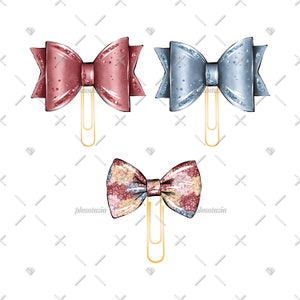 Fall Planner Cliparts, Planner Bows, Bow Paperclips, Planner Art ...