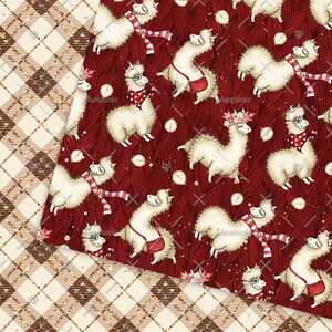 Alpaca Digital Paper, Cute Alpacas, Llama Digital Paper, Planner ...