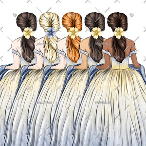 Princess Watercolor Cliparts, Spring Princess, Spring Watercolor ...