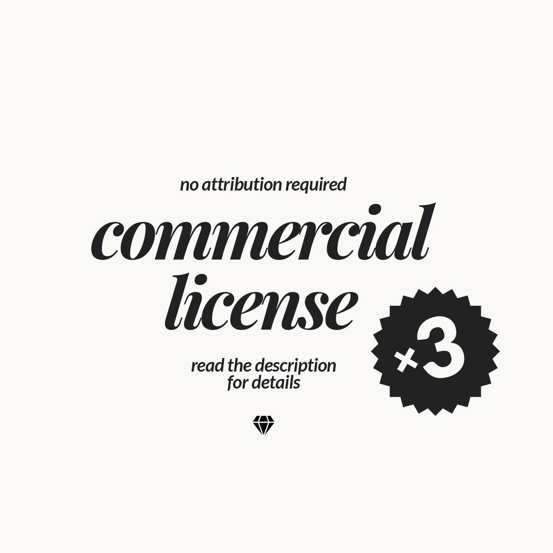 3 Commercial Licenses, Business Use License - Etsy