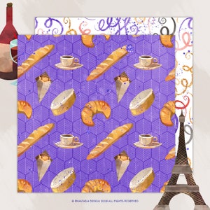 Paris Digital Paper, Paris Seamless, Paris Pattern, Paris Planner ...