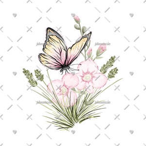 Butterflies Watercolor Cliparts, Spring Butterfly, Pastel Butteflies ...