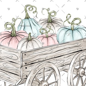 Pastel Pumpkins Watercolor Cliparts Fall Watercolor Autumn - Etsy