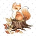 Forest Animals Clipart Set, Cute Animals, Woodland Animals, Fall ...