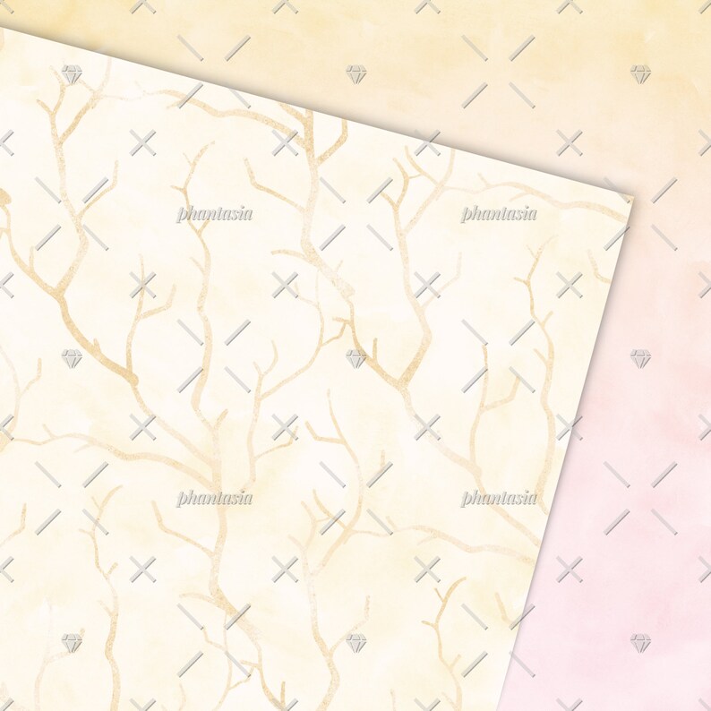 Cherry Blossoms Basic Papers Spring Digital Paper Seamless - Etsy