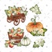 Pumpkins Watercolor Clipart Thanksgiving Clip Art Autumn - Etsy