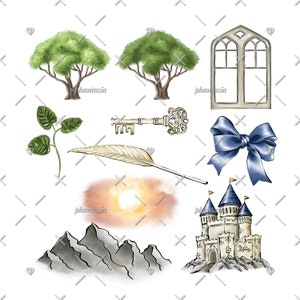 Princess Watercolor Cliparts, Spring Princess, Spring Watercolor ...