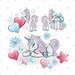 Winter Unicorn Cliparts, Cute Unicorns, Unicorn Planner, Hand Drawn ...