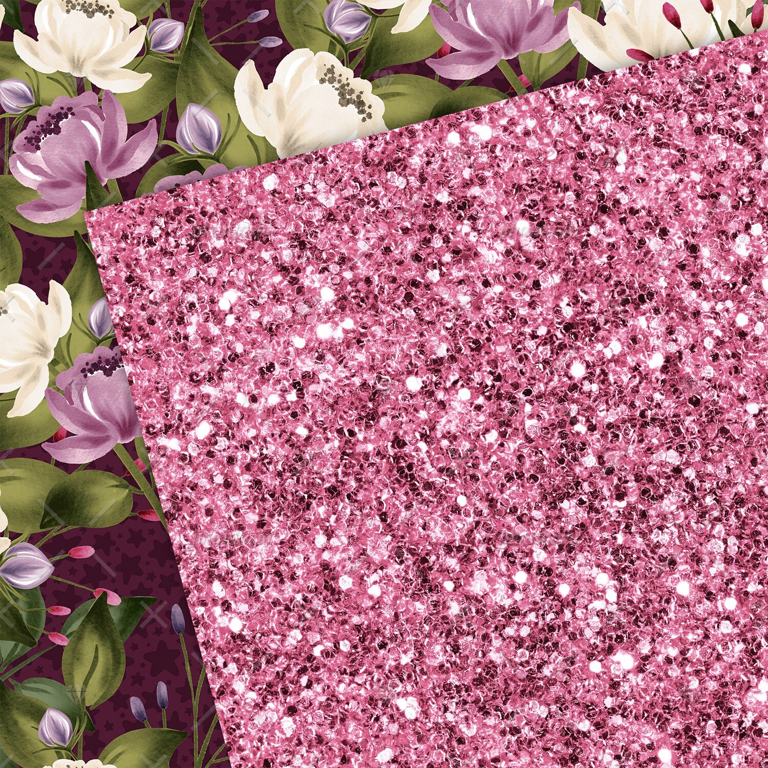 Spring Floral Digital Papers, Spring Background, Spring Seamless ...
