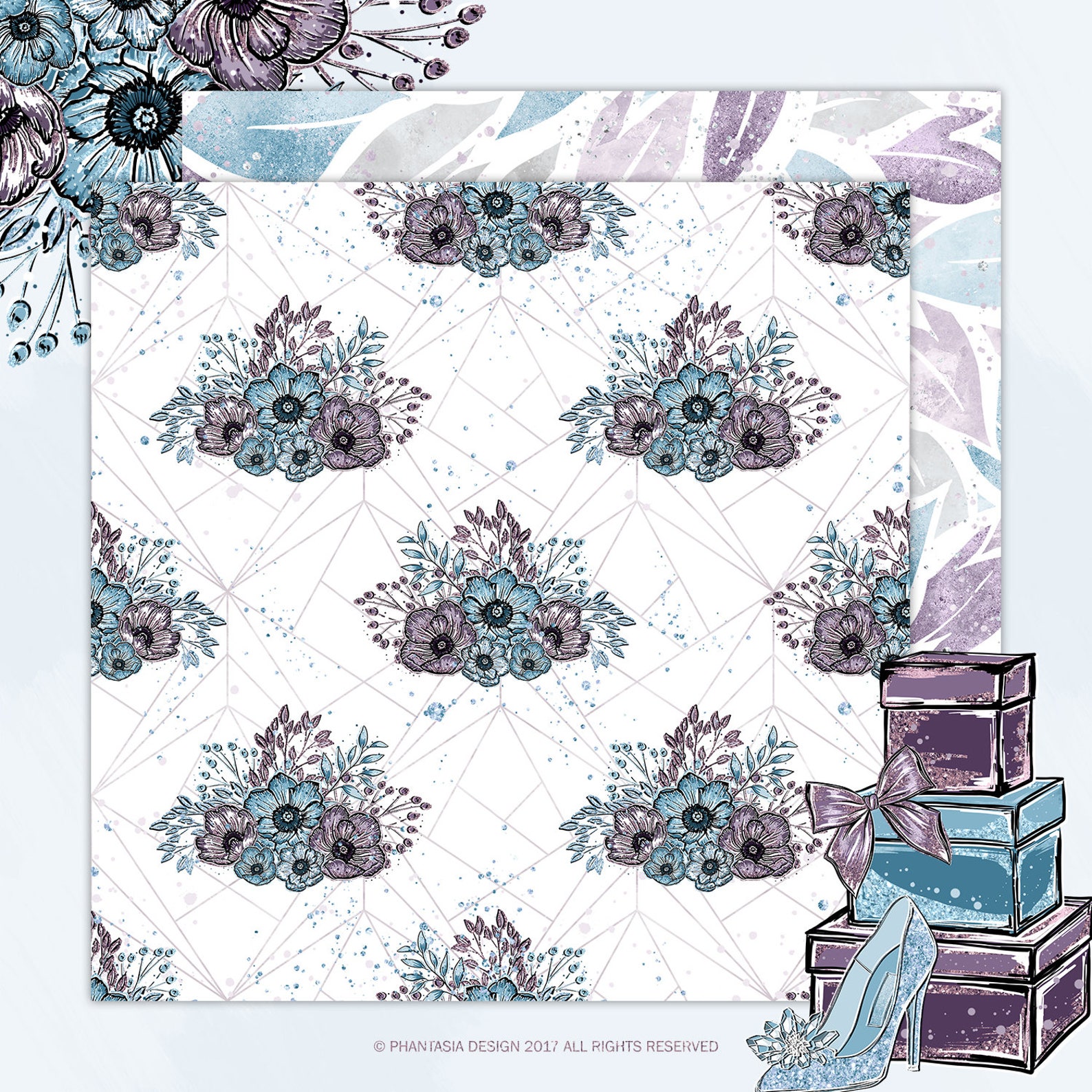 Ball Digital Papers Fashion Digital Papers Party Patterns | Etsy