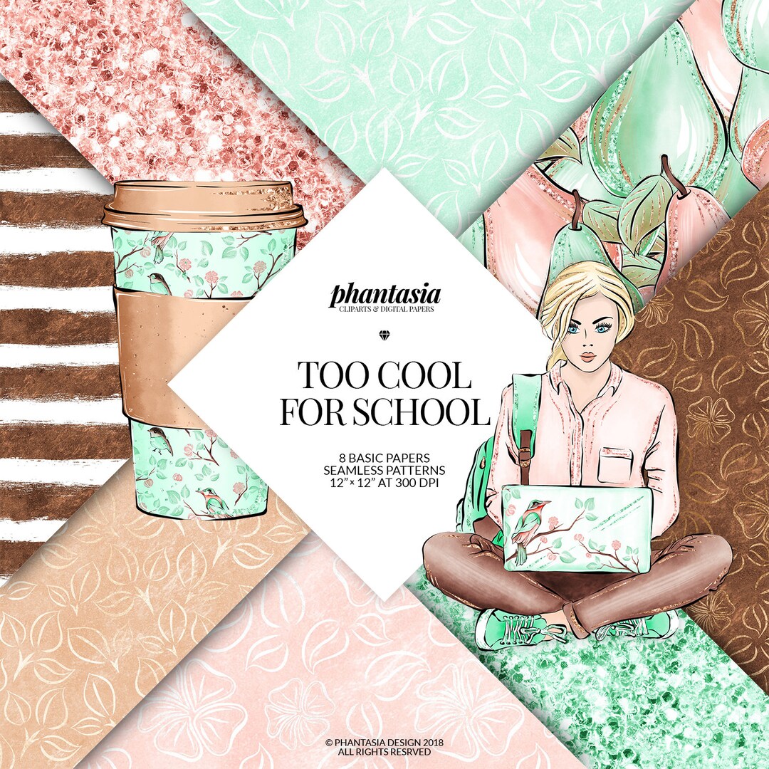 Autumn Digital Paper, Minimal Digital Paper, Basic Digital Paper, Pink ...