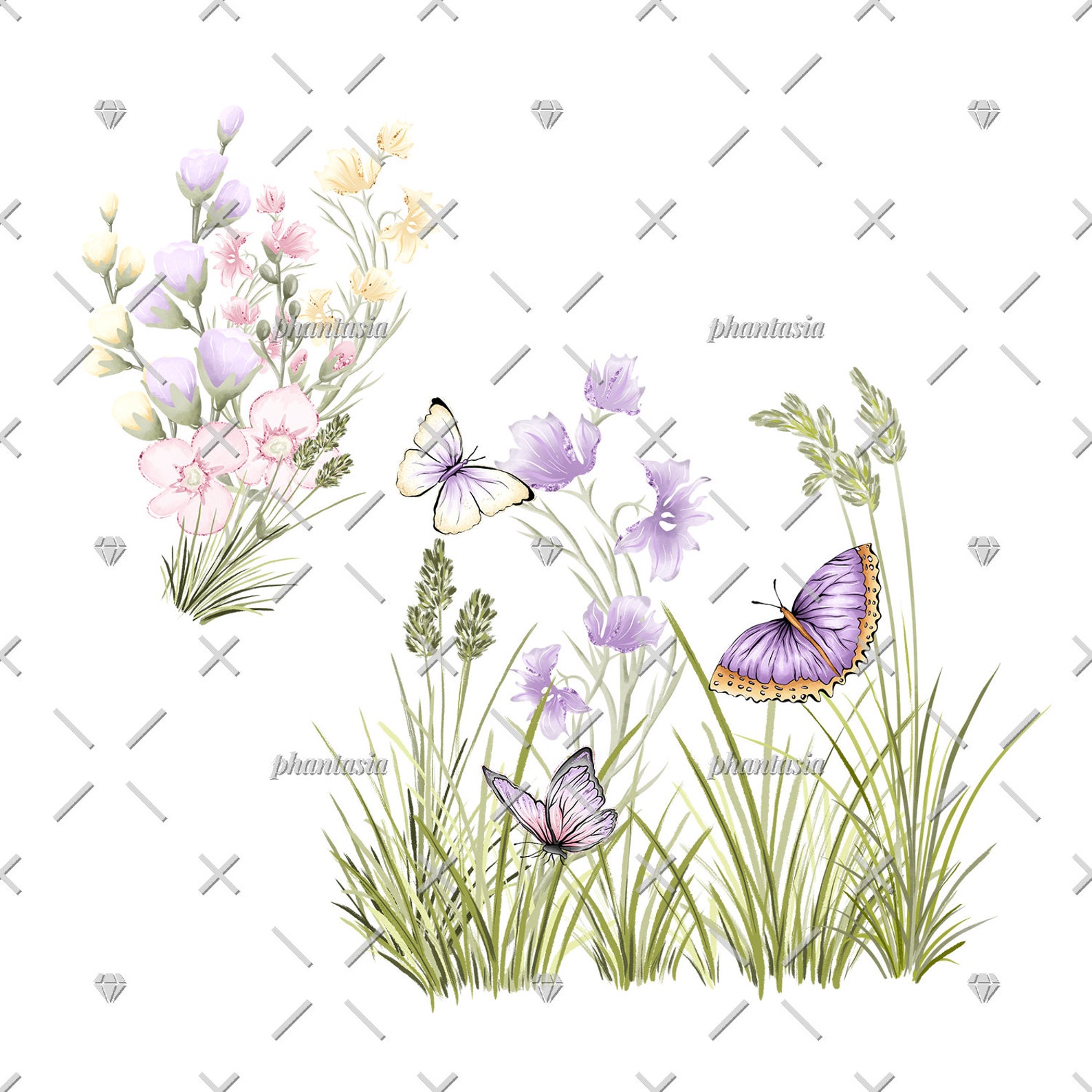 Butterflies Watercolor Cliparts Spring Butterfly Pastel - Etsy