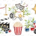 Cinema Watercolor Clipart, Cinema Clipart, Movie Clipart, Cinema ...