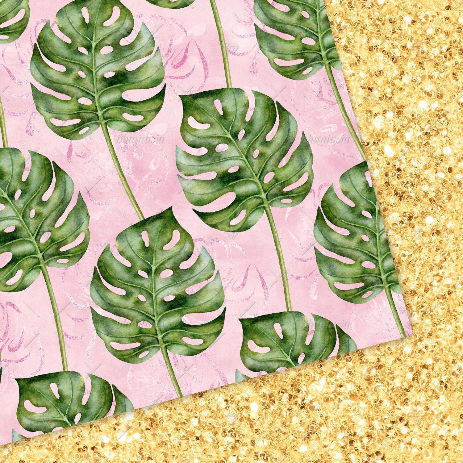 Tropical Digital Paper Summer Digital Exotic Patterns | Etsy