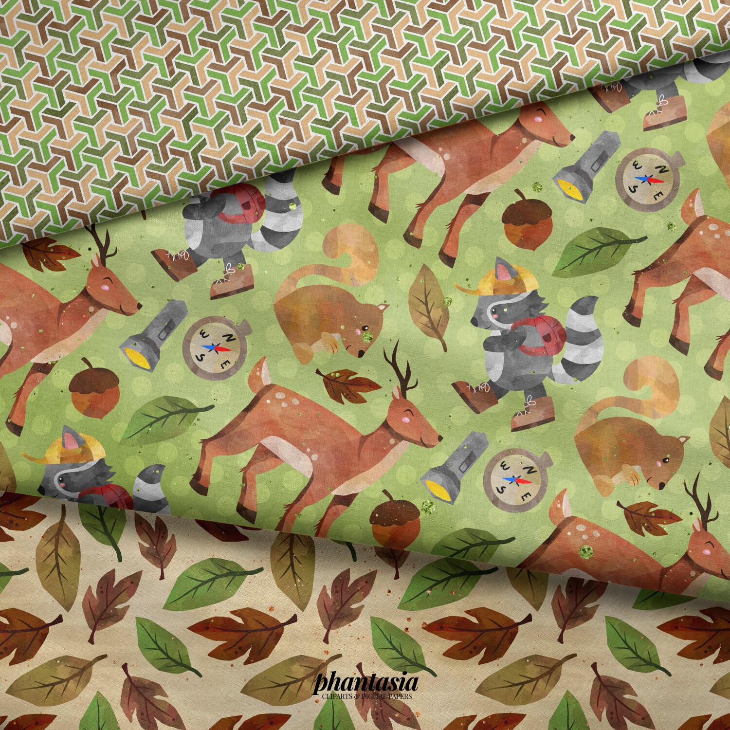 Hiking Digital Paper Camping Digital Woodland Pattern | Etsy